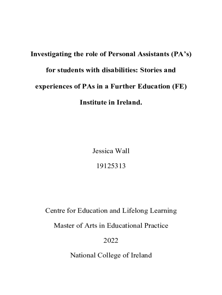 Fillable Online Personal Assistance Services (PAS) for Workers with ...