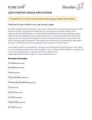 Fillable Online Application Settings - Staff Members - LEAP Community ...