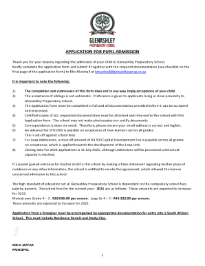 Fillable Online School Application Letter Template in Word doc ...