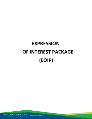 Fillable Online Instructions for filling in the Expression of Interest (EOI) Form Fax Email ...