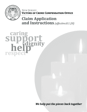 Fillable Online VCCO-Online Application - New Jersey Office of Attorney ...