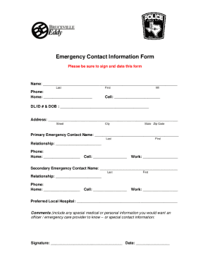 Fillable Online PRESCHOOL EMERGENCY CARE FORM - Herndon-va.gov Fax ...