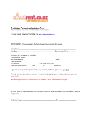 Fillable Online Credit Card Authorization Form Template - Jotform Fax Email Print - pdfFiller