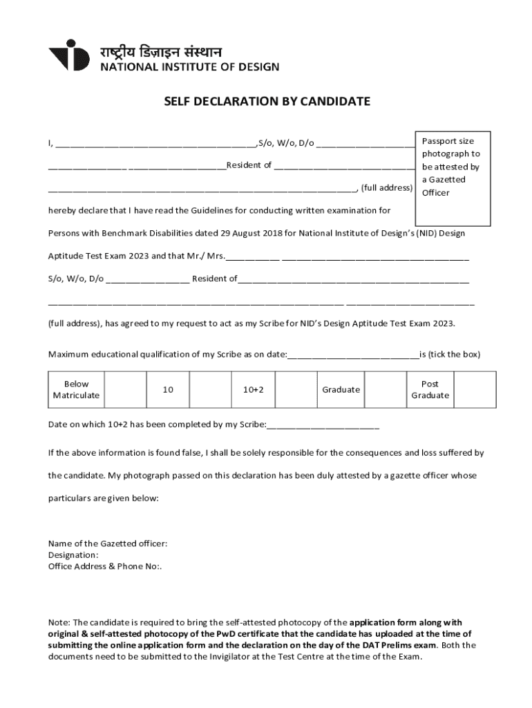 Fillable Online admissions nid deputy commissioner's office ut ...