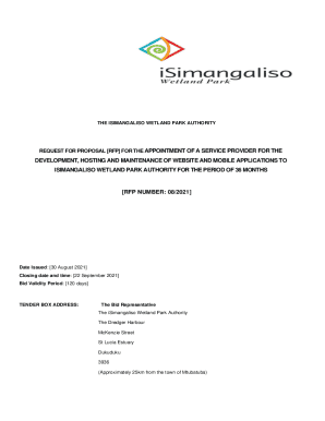 Fillable Online Notice of award: request for proposal rfp for the ...