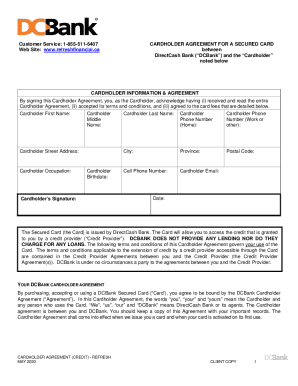 Fillable Online DC BANK TEMPLATE - Refresh Financial Fax Email Print ...