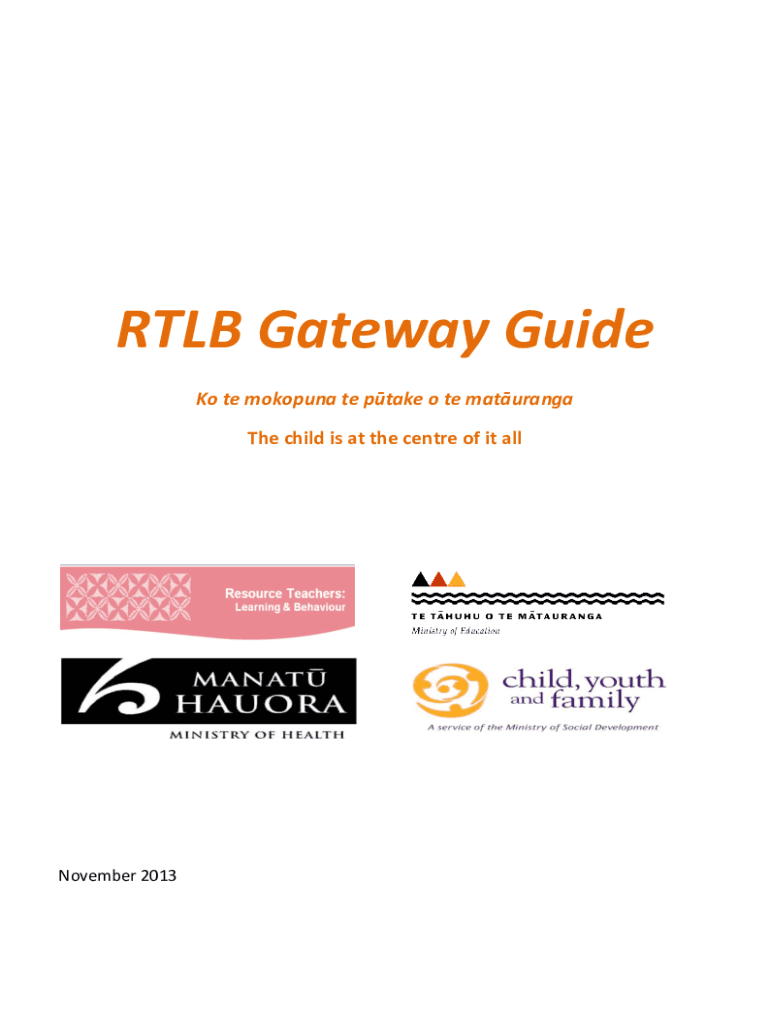 Fillable Online rtlb tki org About the RTLB ServiceTe Whiri Koko - RTLB Cluster Fax Email Print ...