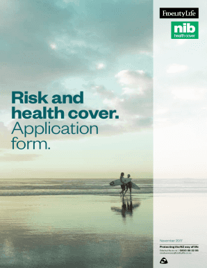 Fillable Online Life cover. Application form. - Fidelity Life Fax Email ...