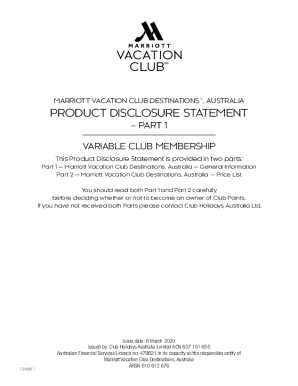 Fillable Online PRODUCT DISCLOSURE STATEMENT Fax Email Print - pdfFiller