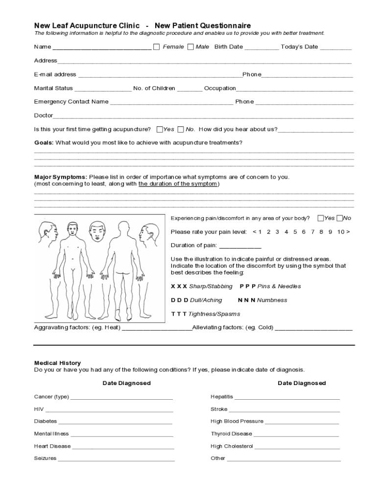 Fillable Online Acupuncture: What is it, how it works, treatments Fax ...