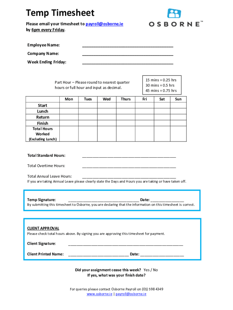 Fillable Online Free Printable Timesheet Templates Fax Email Print ...