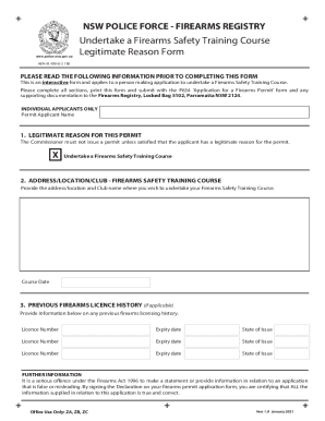 Fillable Online Firearms P650 Permit Legitimate Reason Form.pdf Fax ...