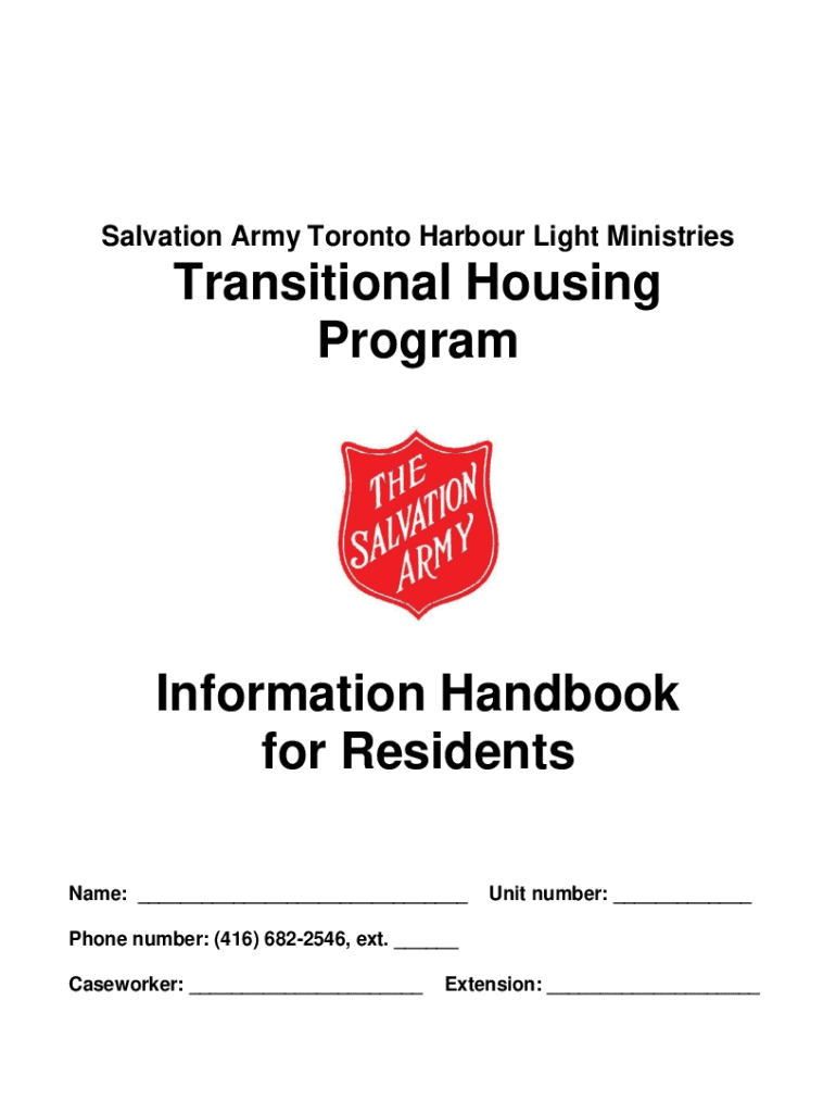 Fillable Online The Salvation Army - Harbour LightGiving Hope Today Fax ...
