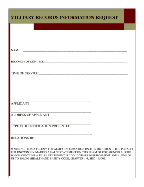 Fillable Online Military Records Fraud Fact SheetNational Archives Fax ...