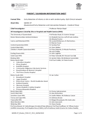 Fillable Online PARENT / GUARDIAN INFORMATION SHEET Fax Email Print ...