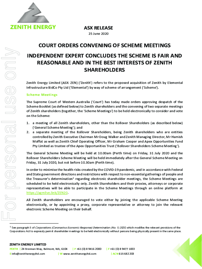 Fillable Online scheme booklet registered with asic - For personal use ...