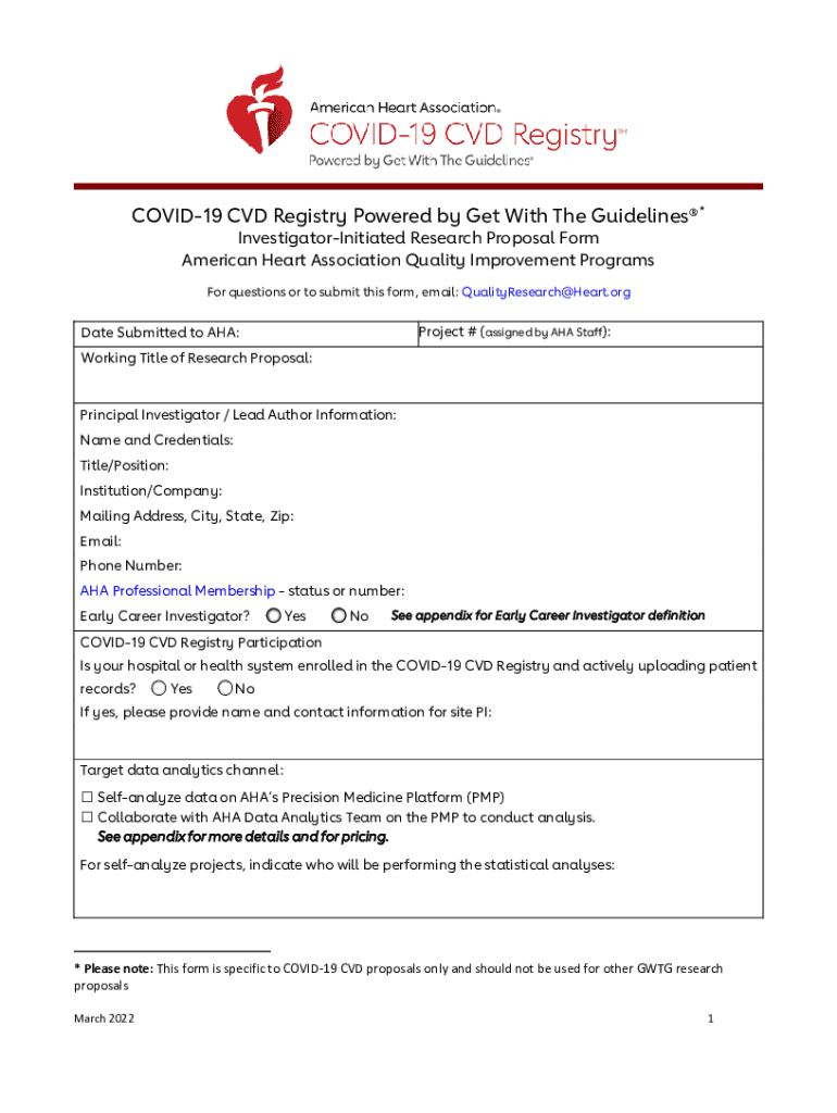 Fillable Online AHA Funds Research on Underlying Causes and Therapies ...