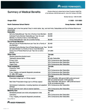 Fillable Online Page 1 of 6 Summary of Benefits and Coverage Fax Email ...