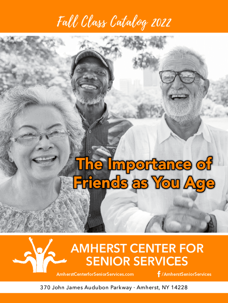 Fillable Online Amherst Center for Senior Services - Town Departments ...