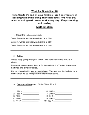 Fillable Online Third grade math worksheets - free & printable - K5 ...