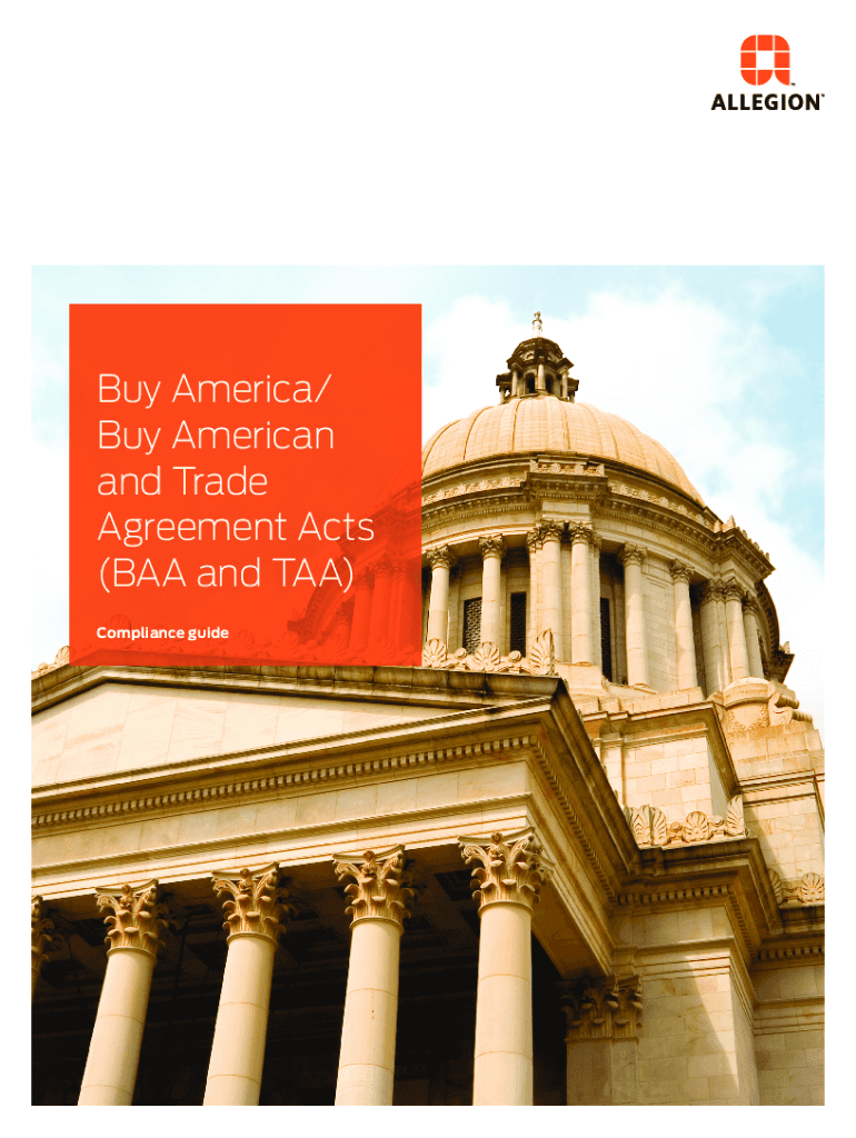 Fillable Online Buy American Act and Trade Agreements Act Overview ...