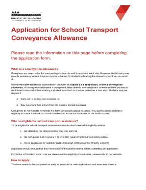 Fillable Online Online Conveyance Claim Form - School Bus Services Fax ...