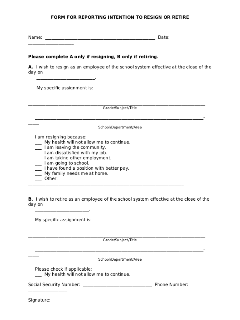 Resignation-or-Retirement-Exit-Interview-and-s-With ... Doc Template ...