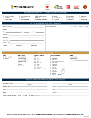 Fillable Online X-rays for Comprehensive Chiropractic Evaluation Fax ...
