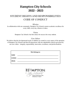 Fillable Online students rights and responsibilities-code of student ...