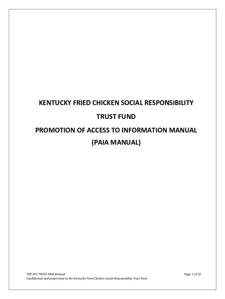 Fillable Online Social Responsibility Of KFC, And Social Issues In ...
