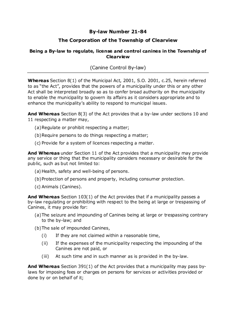 Fillable Online Clearview has new rules for pet owners: Here is how ...