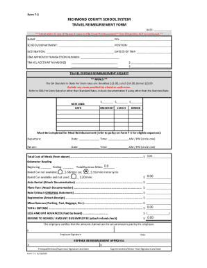 Fillable Online Travel Reimbursement Request Form T-2 8.19.20.pdf Fax ...