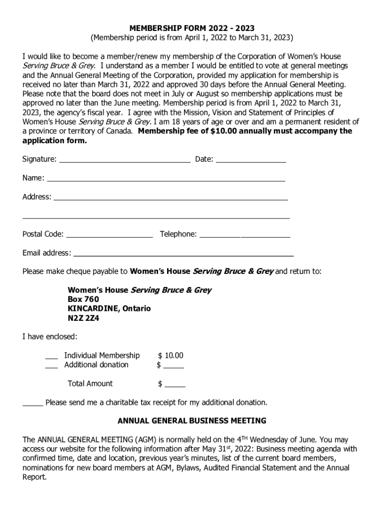 Fillable Online Annual statement and payment of the membership fee Fax Email Print - pdfFiller