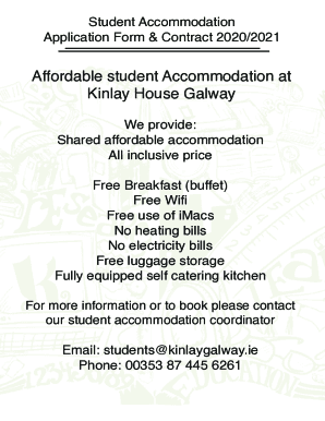 Fillable Online Accommodation application form:FAU Fax Email Print - pdfFiller