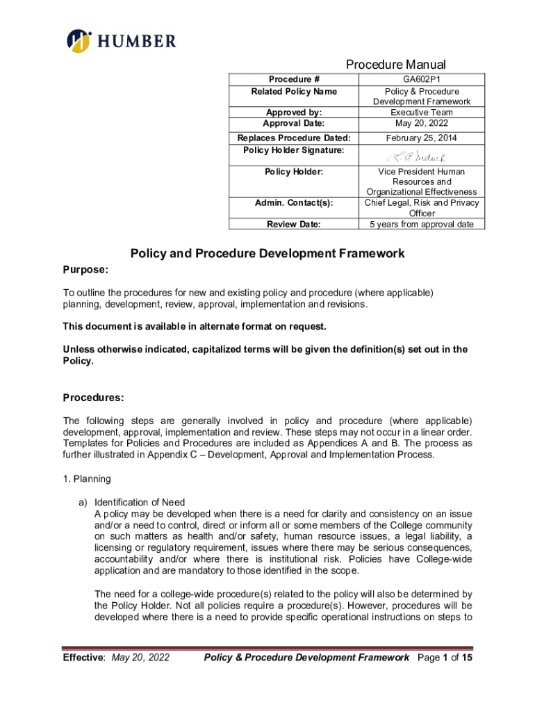 Fillable Online How to Create Policy & Procedure Manuals (+Free Template) Fax Email Print ...