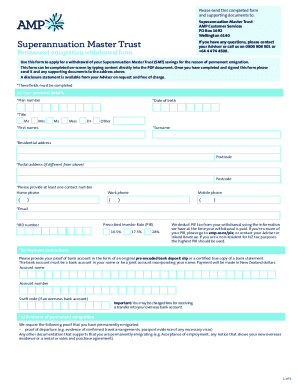 Fillable Online Completing the request to transfer superannuation ...