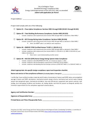 Fillable Online Texas Building Energy Code Compliance Form For ...