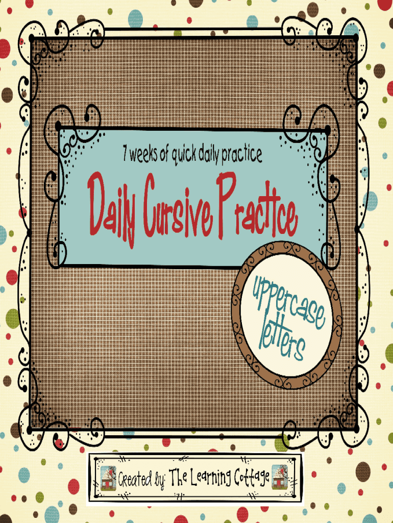 Fillable Online Daily Cursive Practice Fax Email Print - pdfFiller