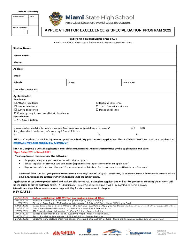 Fillable Online miamishs eq edu Instructions for filling up the form 1 ...