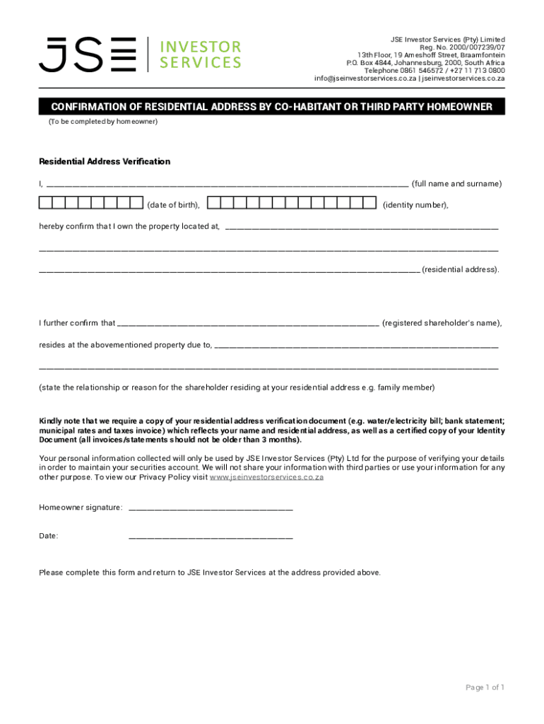 Fillable Online CHANGE OF ADDRESS REQUEST Fax Email Print - pdfFiller