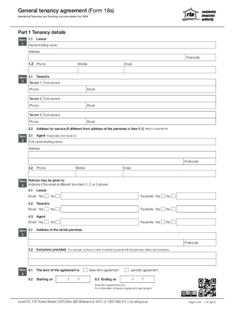 Fillable Online Tenant/s Fax Email Print - pdfFiller