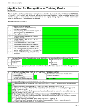 Fillable Online RSC-T-025A-A1 Application Form TC Fax Email Print - pdfFiller