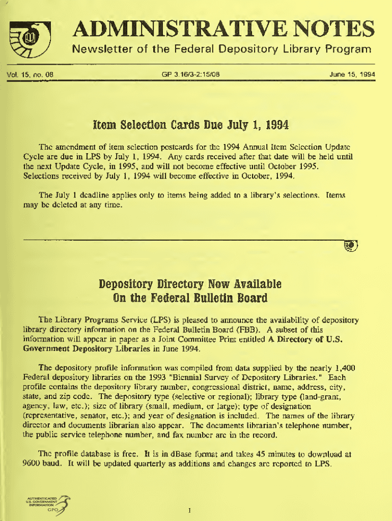 Fillable Online ADMINISTRATIVE NOTES Fax Email Print - pdfFiller