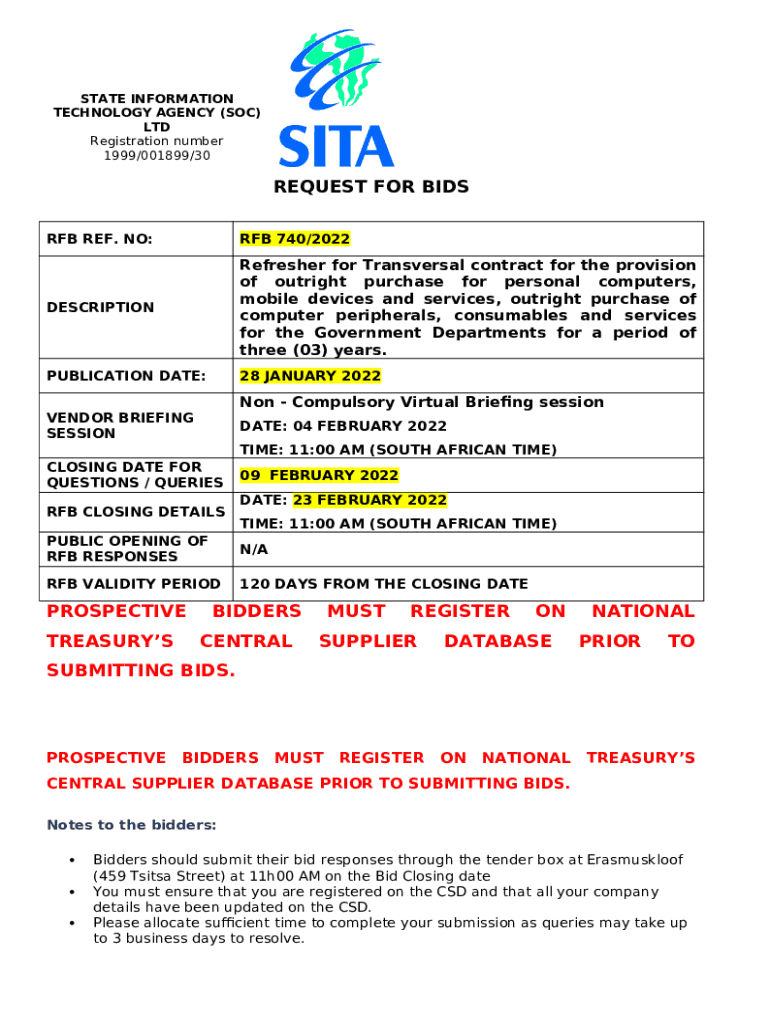 Contents PART A INVITATION TO BID - eTenders Portal Doc Template ...