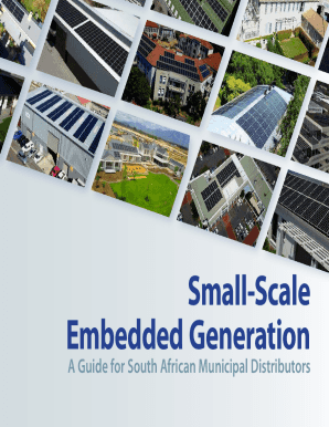 Fillable Online Status of Small-Scale Embedded Generation in South ...