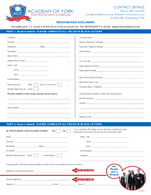 Fillable Online About AOY Online - South African distance and learning ...