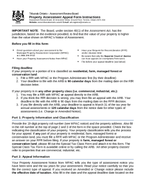Assessment Review Board - Notice of Motion Template Doc Template ...