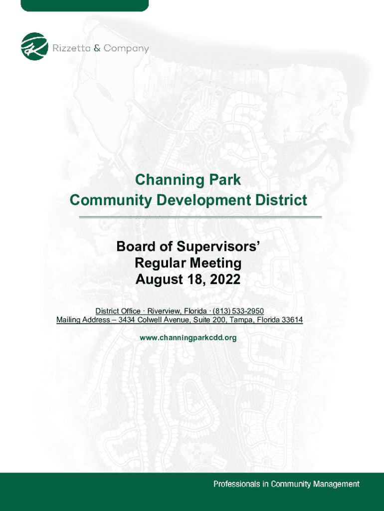 Fillable Online Community Development District - Highland Meadows II ...