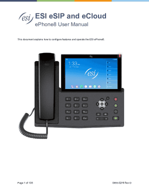 Fillable Online ESI ephone 4x v 2 : Intercom and Paging for eSIP and ...