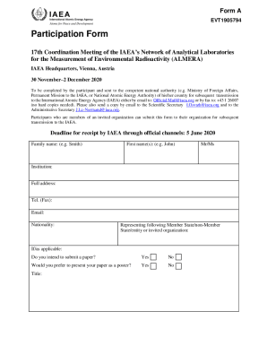 Fillable Online ANALYTICAL LABORATORIES FOR THE MEASUREMENT ... Fax ...